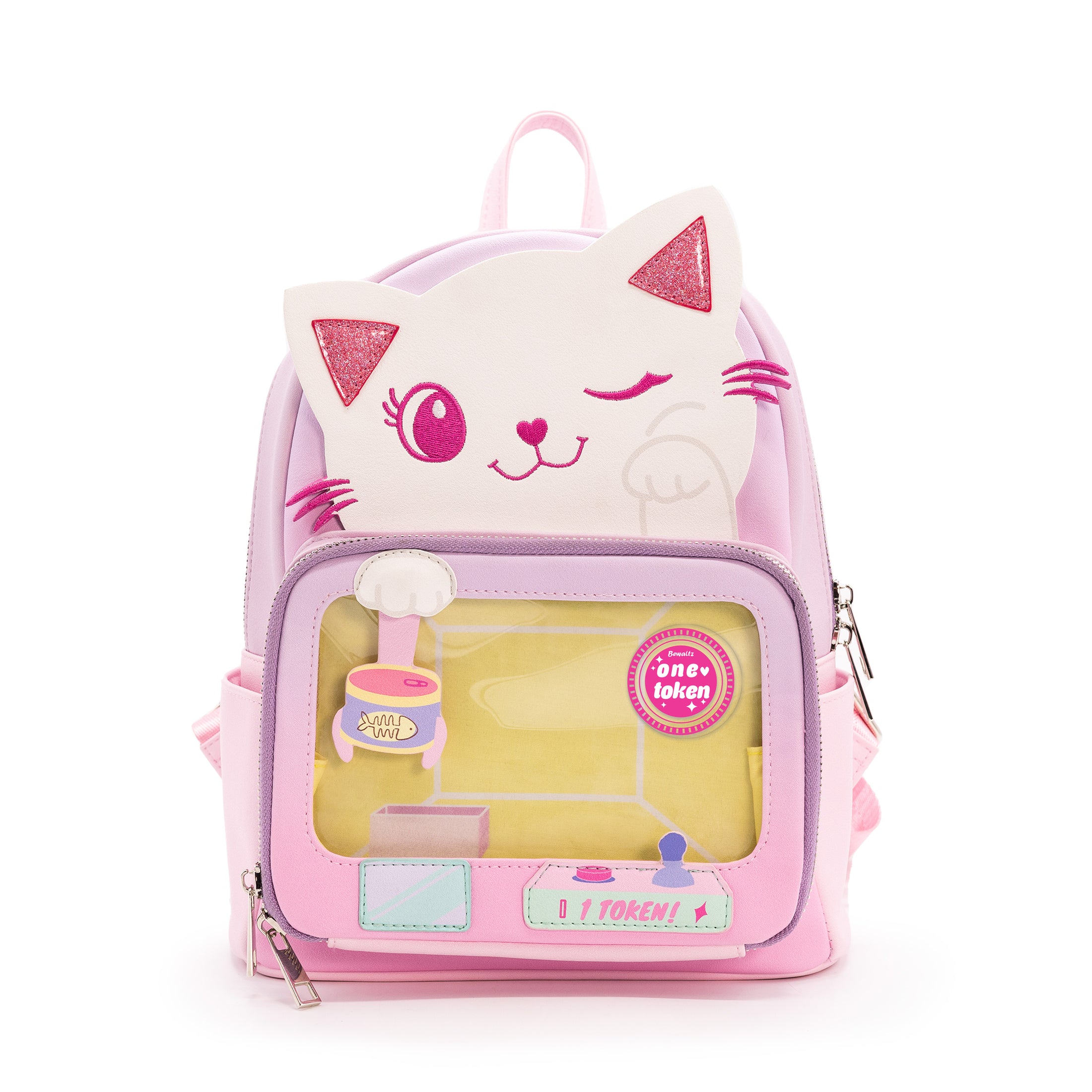 Claw Machine Pin Collector Backpack - Friendly Kitty – Bewaltz