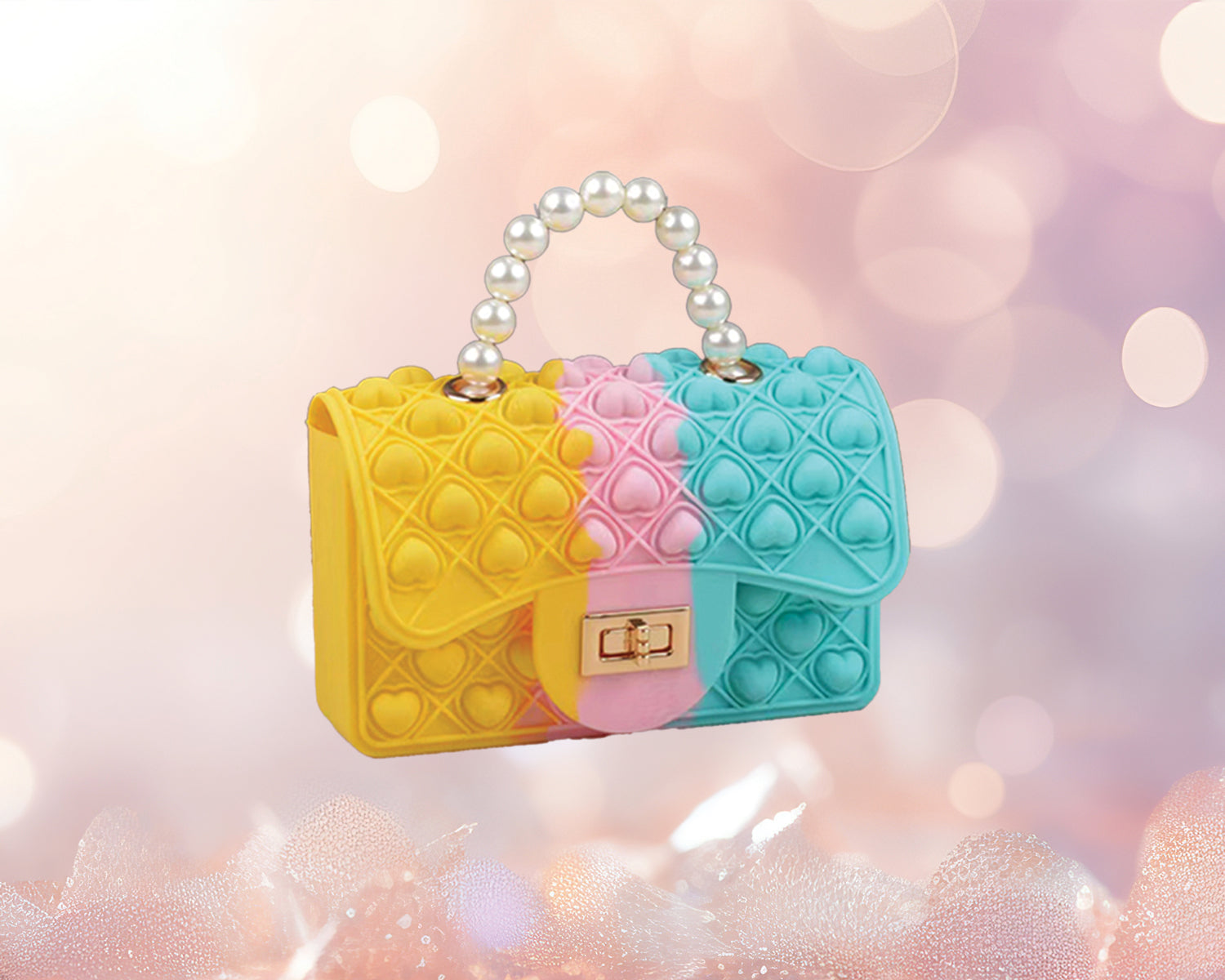 Fidget Pearl Handbag- Bubble Gum – Bewaltz